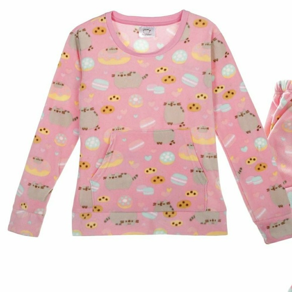 Pusheen | Pajamas | Pusheen The Cat Fleece Super Soft Sleeping Set New ...